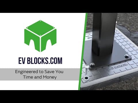 EV Blocks Electrical Vehicle Charging Foundation System | Jensen ...
