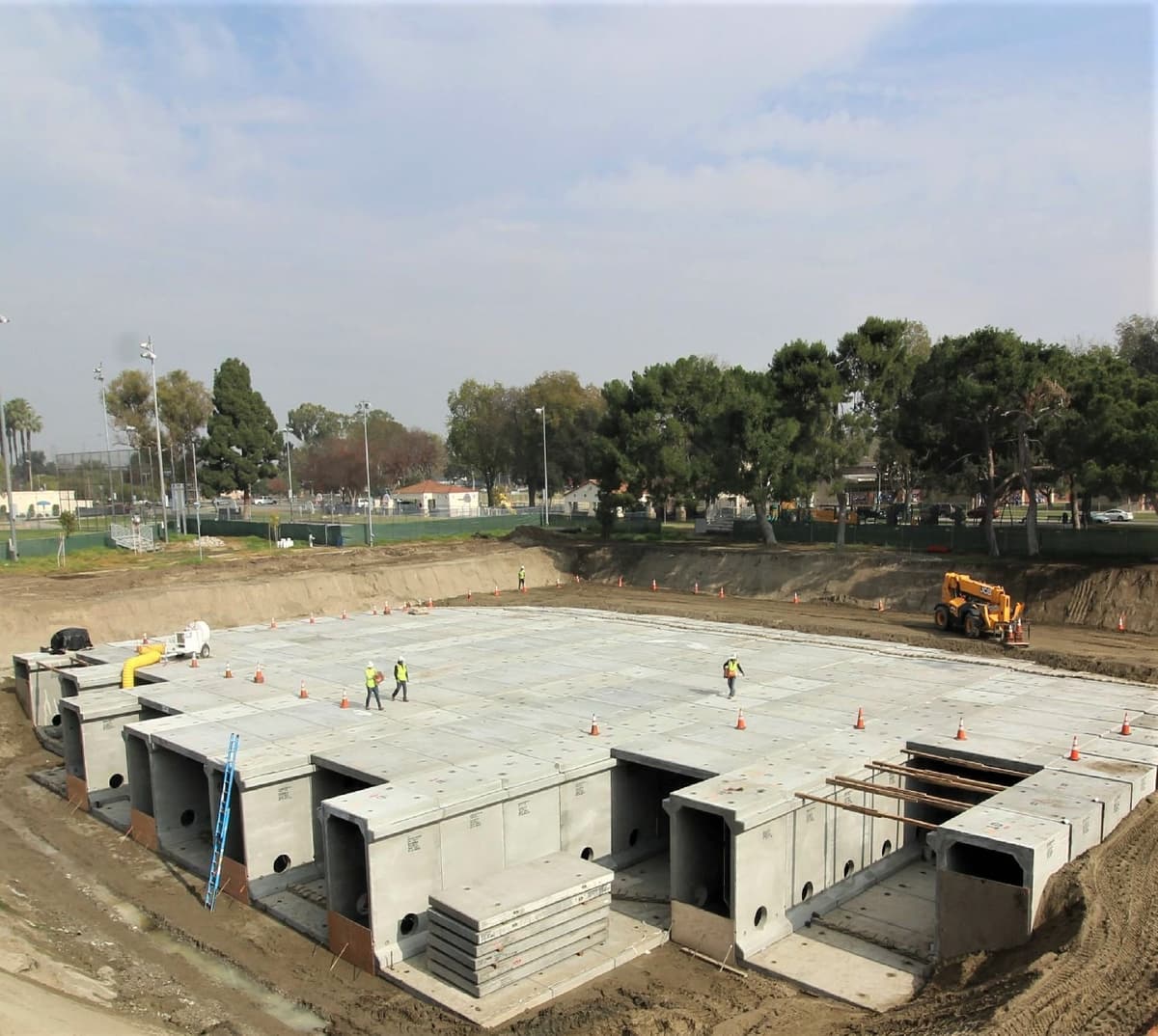 Stormwater Capture Using Precast Concrete Detention Reservoir | Jensen ...