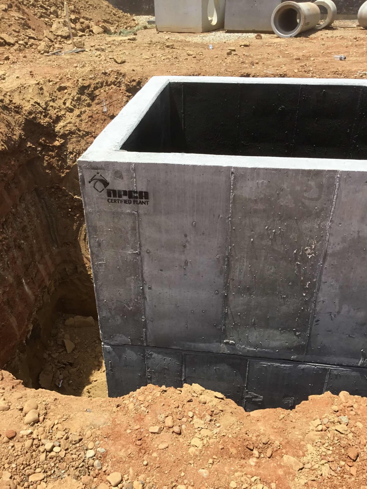 Precast Concrete Water Storage Vault Tests Fire Engine Equipment ...